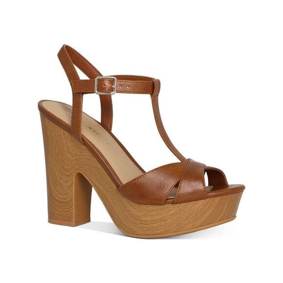 Sun + Stone | Shoes | Sun Stone Womens Brown Platform Jamie Round Block ...